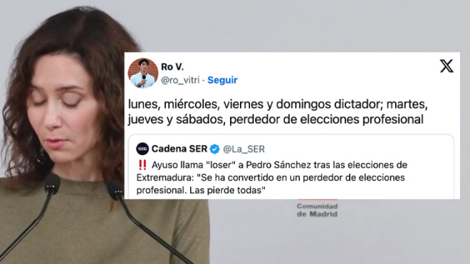 Ayuso llama "loser" a Pedro Sánchez y enciende los comentarios: "Ha ...