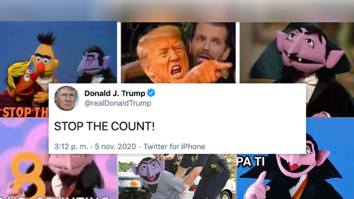Trump tuitea un bochornoso mensaje pidiendo detener el recuento y su ...