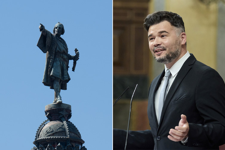 La ironía de Gabriel Rufián sobre el "descubrimiento" español en el 12 ...
